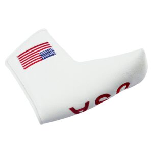 Myartte Eagle Golf Head Cover Mallet Putter Cover Magnetic Closure Fit All Heel Shafted Putter