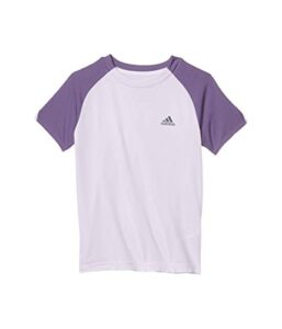 adidas boys club tee, purple tint/tech purple, small