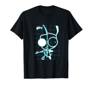 nickelodeon invader zim x-ray schematic gir t-shirt