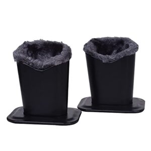 bleiou pack of 2 soft plush lined eyeglasses holder stand protective glasses holder stand (style d)