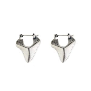 925 sterling silver earrings women's vintage accessories large version of exaggerated zigzag shark teeth studs personality fashion creative gift trend old craft