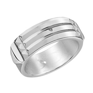 atlantis ring (anillo atlante) 970 silver shine/plata 6mm wide 2mm thick (9)