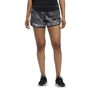 adidas women's m20 short city clash black/gray/gray large 3"