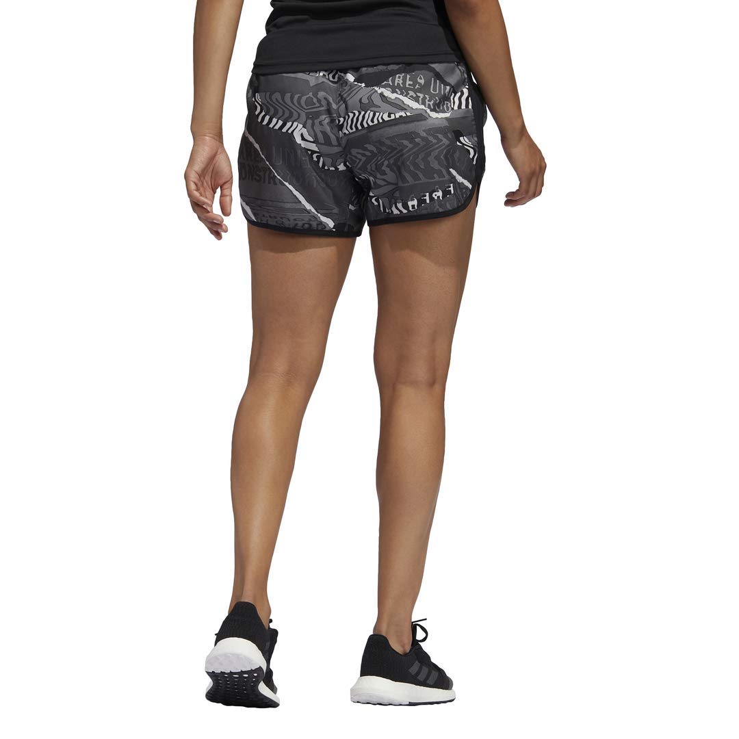 adidas Women's M20 Short City Clash Black/Gray/Gray Large 3"