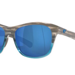 Costa Woman Sunglasses Ocearch Shiny Coastal Fade Frame, Blue Mirror Lenses, 56MM