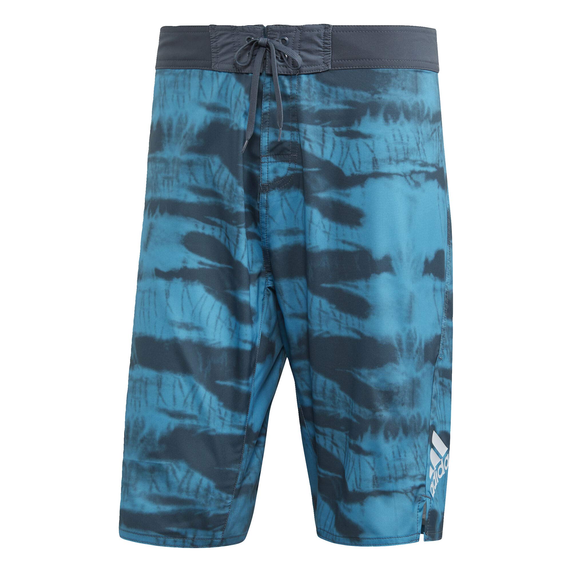 adidas Men's 2 Colored Tech Short Legacy Blue/Shock Cyan 28"