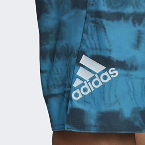 adidas Men's 2 Colored Tech Short Legacy Blue/Shock Cyan 28"