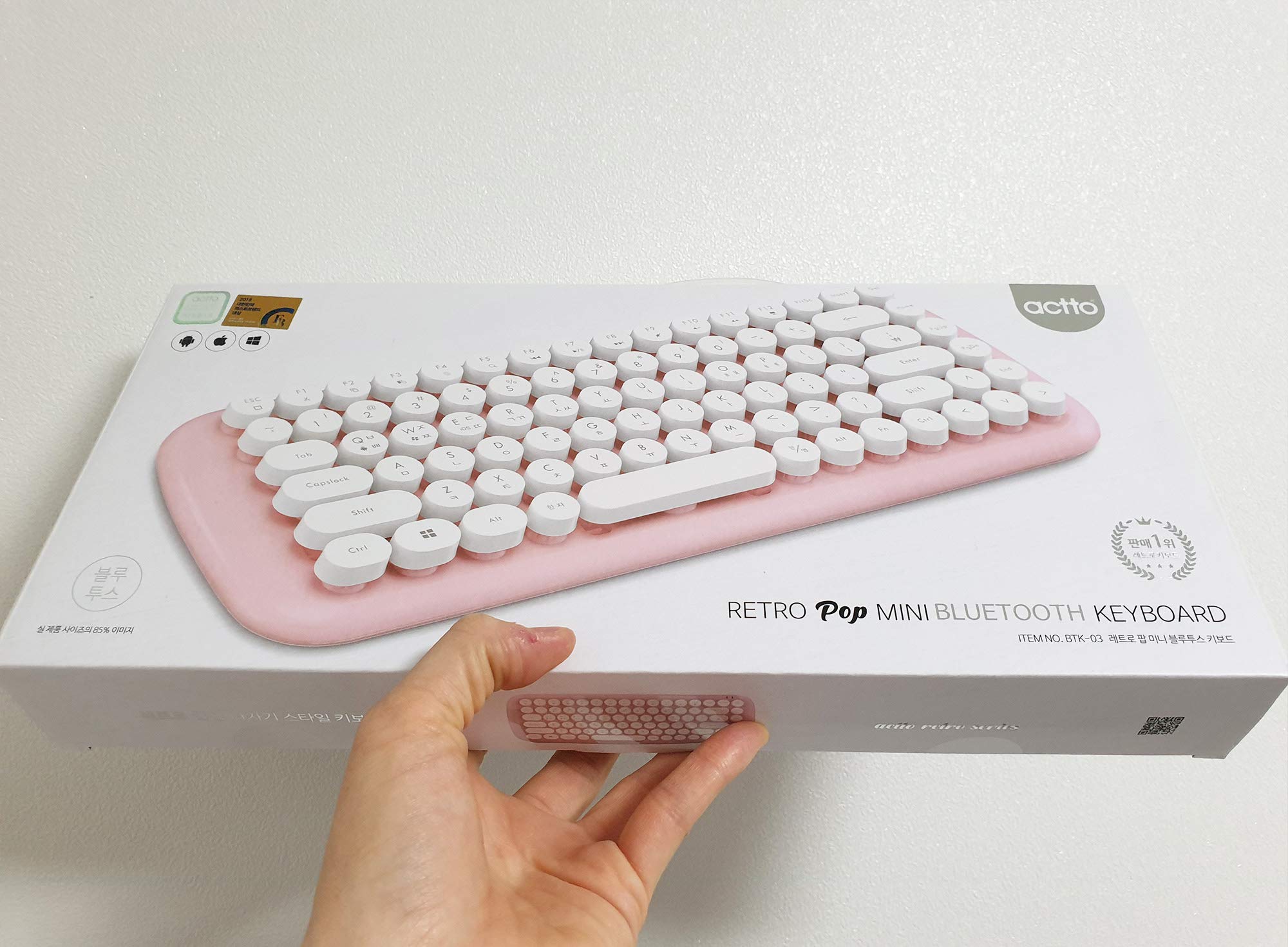 ACTTO Mini Bluetooth Keyboard Korean/English Layout