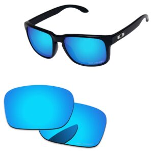 papaviva replacement lenses for oakley holbrook xl oo9417 sunglass ice blue polarized