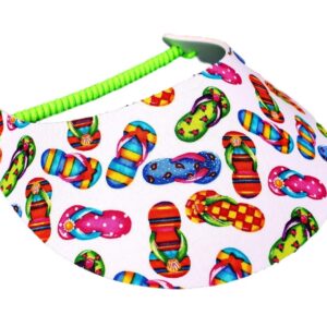 The Incredible Sunvisor Assorted Novelty Designs Perfect for Summer! Made in The USA!! (FLIP Flops 4)