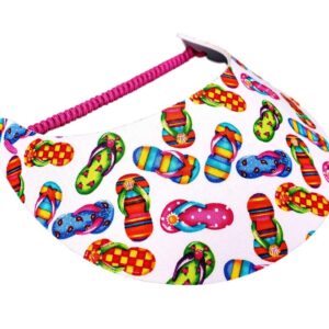 The Incredible Sunvisor Assorted Novelty Designs Perfect for Summer! Made in The USA!! (FLIP Flops 4)