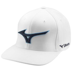 Mizuno Diamond Snapback Hat, White, OSFM