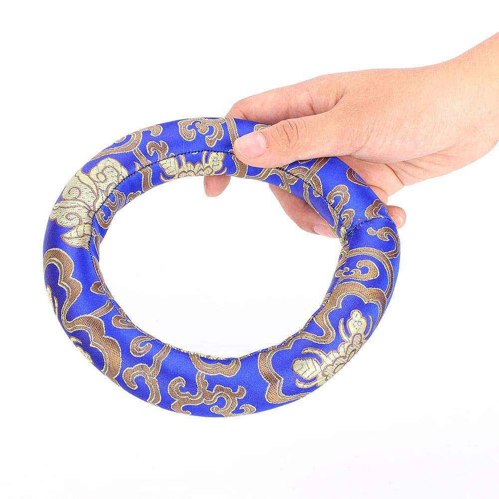 Singing Bowl Cushion, Singing Bowl Pillow Singing Bowl Ring Pillow Silk Singing Bowl Cushion Round Meditation Cushion Singing Bowl Parts (Blue) Singing Bowl Cushion Pillow Only Singing Bowl Pillow