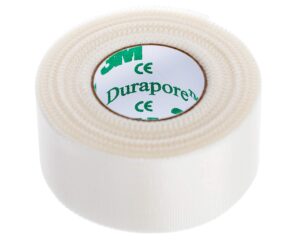 silk durapore 3m first-aid medical tape - silk-like bandaging tape - 1" x 10 yd - (6 pack)