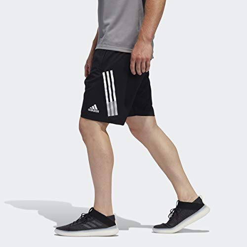 adidas Men's 4KRFT 3-Stripe+ Woven 9-Inch Short Black Medium