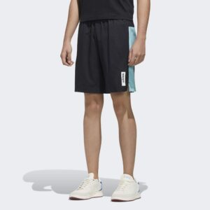 adidas men's briiliant basics short x parley black/blue spirit xx-large