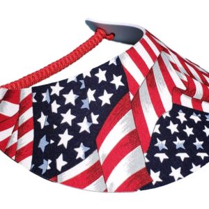 The Incredible Sunvisor Patriotic Flag Patterns Perfect for Summer! Made in The USA!! (Flag 1)