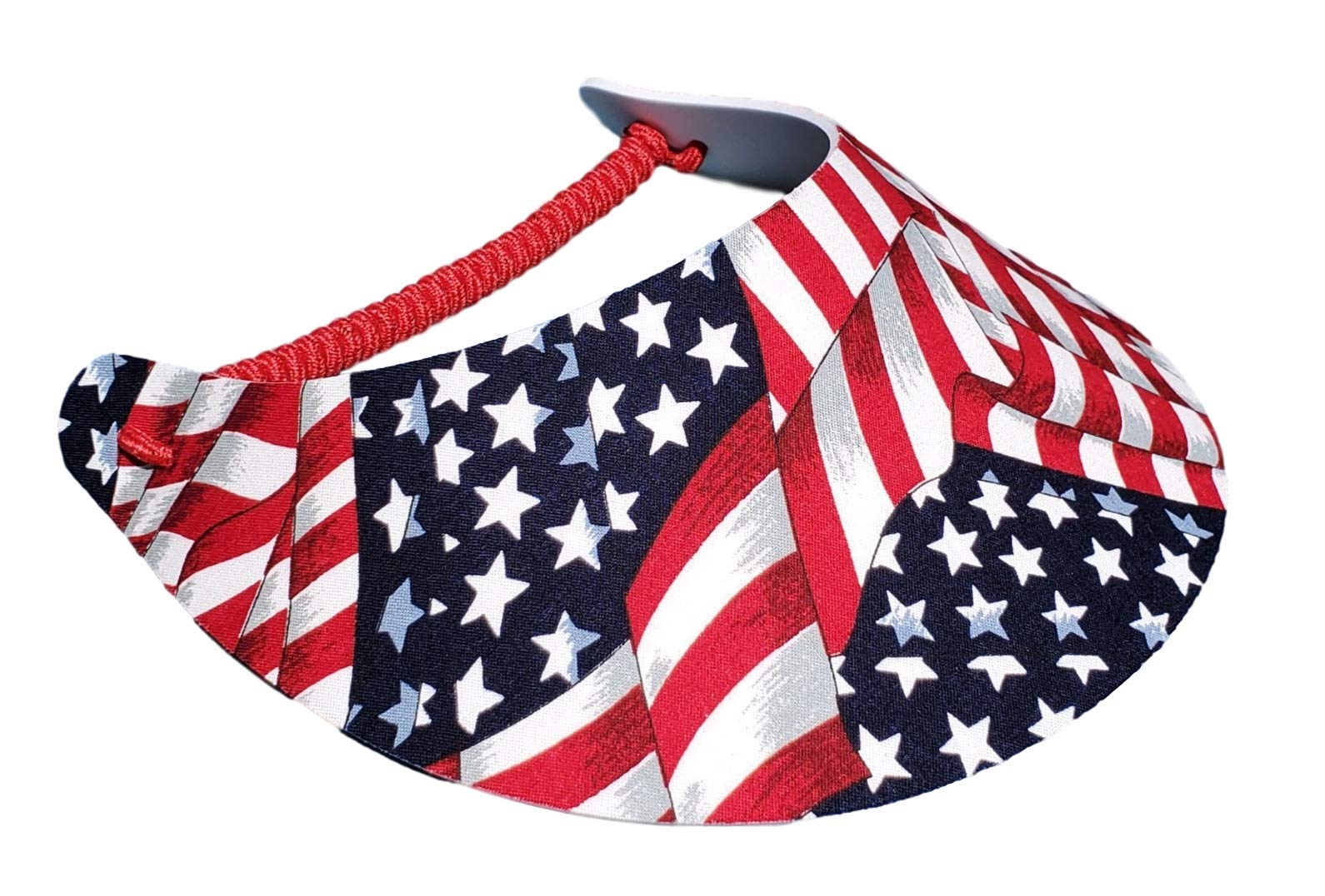 The Incredible Sunvisor Patriotic Flag Patterns Perfect for Summer! Made in The USA!! (Flag 1)