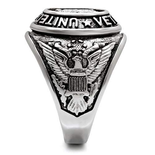 YVO Customizable Veteran Ring - Free Engraving Included - Stainless Steel - Size 10