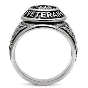 YVO Customizable Veteran Ring - Free Engraving Included - Stainless Steel - Size 10