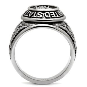 YVO Customizable Veteran Ring - Free Engraving Included - Stainless Steel - Size 10