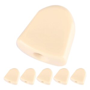 Tuning Peg Button, 6 PCS/ Set Tuning Pegs Machine Heads Acrylic Buttons for Acoustic Electric Guitar(Beige) Guitar Key 10 Mm Head Guitar Tuning Pegs Guitar Tuner Buttons