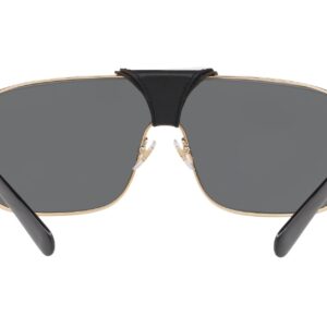 Versace Man Sunglasses Gold Frame, Dark Grey Lenses, 0MM