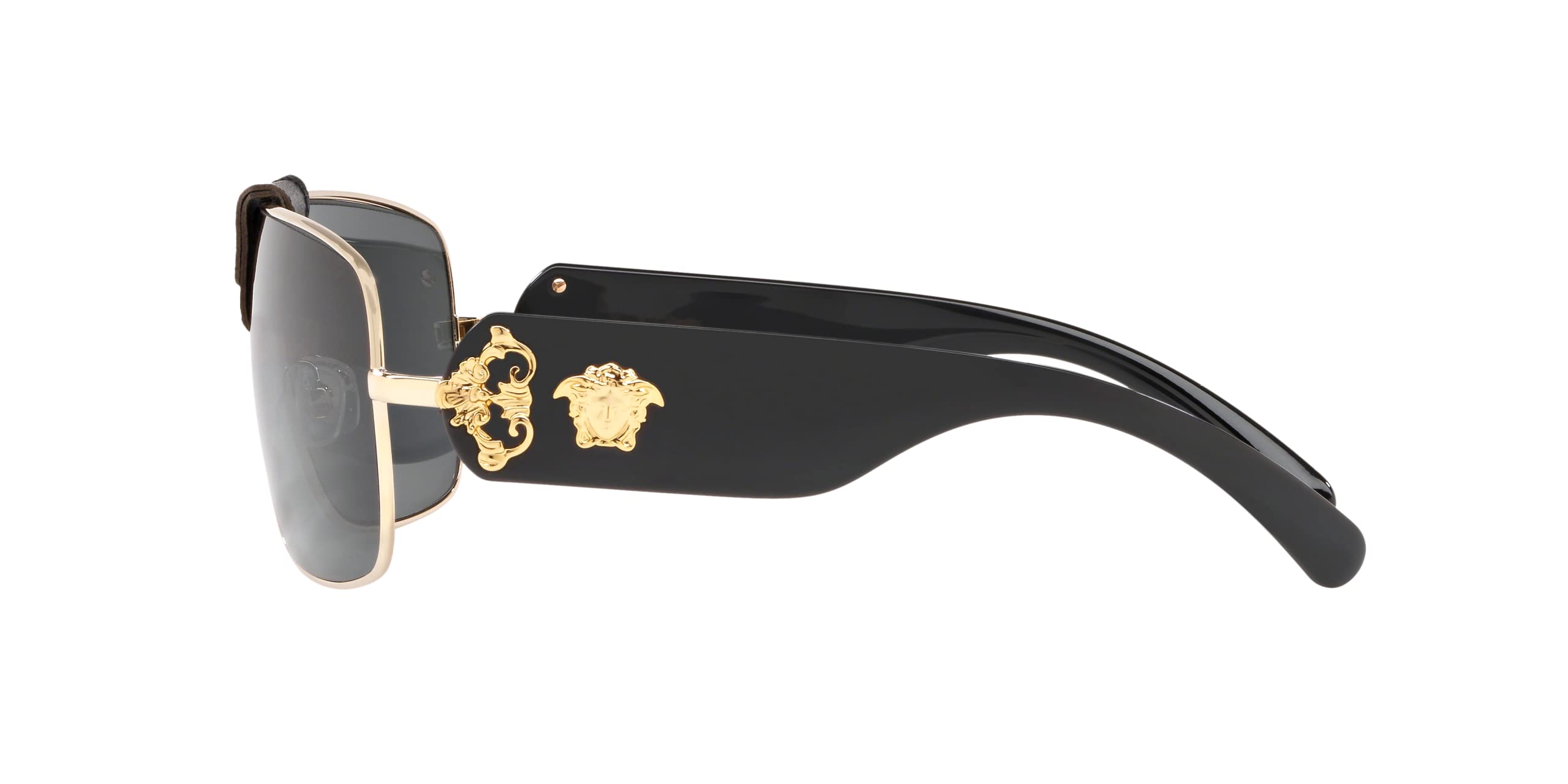 Versace Man Sunglasses Gold Frame, Dark Grey Lenses, 0MM