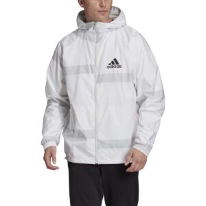 adidas men's w.n.d. jacket white small