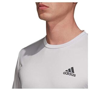 adidas Club 3 Stripes Tee, Dash Gray/Gray Six, X-Large