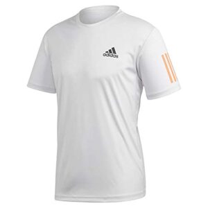 adidas club 3 stripes tee, dash gray/gray six, x-large