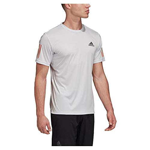 adidas Club 3 Stripes Tee, Dash Gray/Gray Six, X-Large