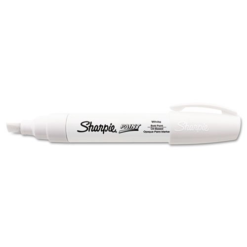 SHARPIE Oil Based Paint Marker, Bold Point, White, 3/Pack (2 Case(3 Pack))