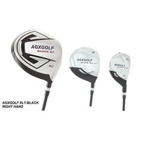 !! BAG NOT INCLUDED!! AGXGOLF Senior Men's Cadet Length (Minus 1 inch) Magnum XL Edition Complete Golf Club Set w/460cc Driver, 3 Wood, 3 Hybrid, 5-9 Irons, Wedge: Right Hand: US Built