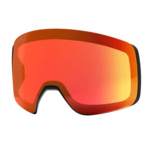 smith 4d mag snow goggle replacement lens (chromapop everyday red mirror)