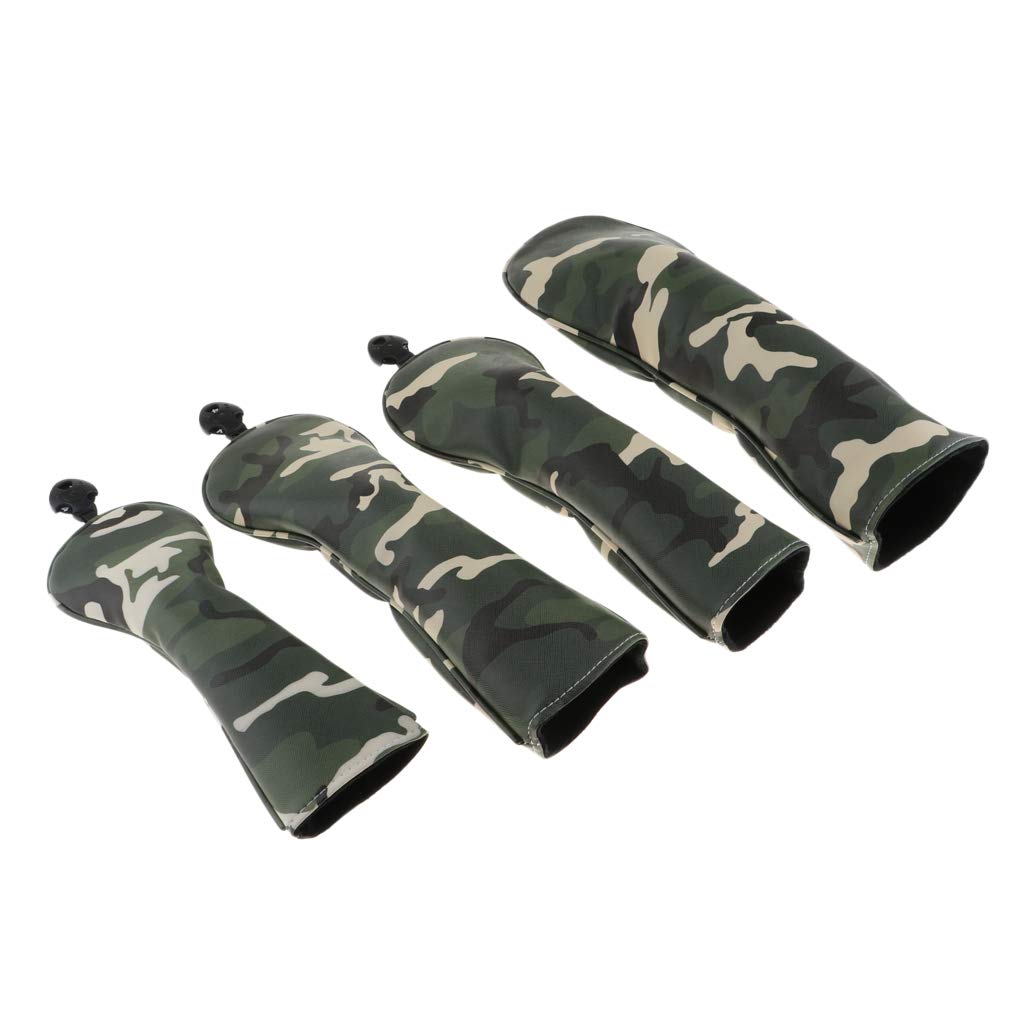 Unknown Golf Club Covers for Head for Woods and Drivers for Extra Choose Colors, Camo Green