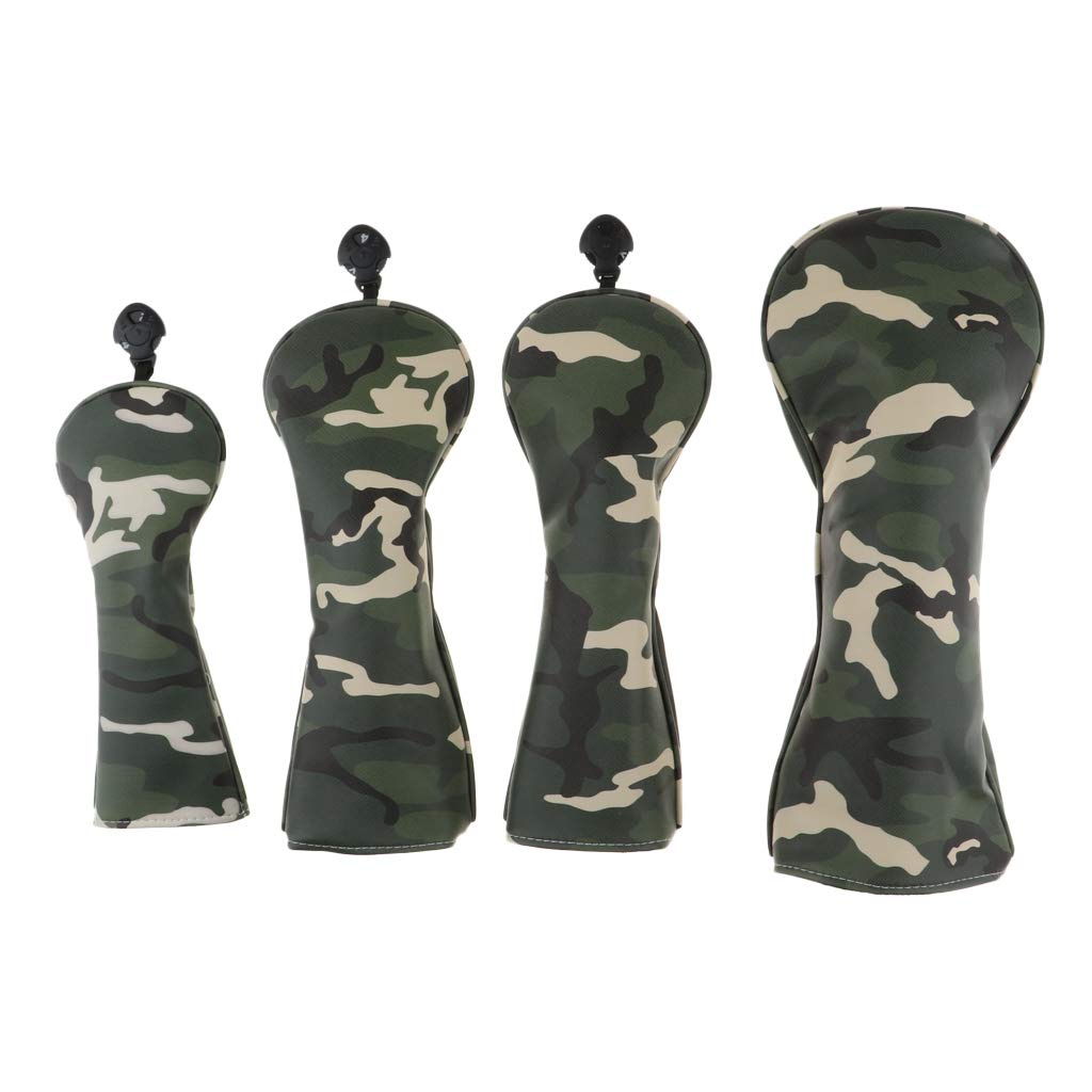 Unknown Golf Club Covers for Head for Woods and Drivers for Extra Choose Colors, Camo Green