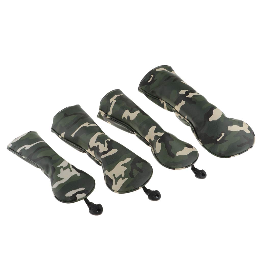 Unknown Golf Club Covers for Head for Woods and Drivers for Extra Choose Colors, Camo Green