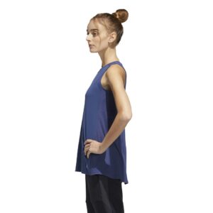 adidas Women's HEAT.RDY Colorblock Tank Tech Indigo Medium