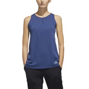 adidas Women's HEAT.RDY Colorblock Tank Tech Indigo Medium