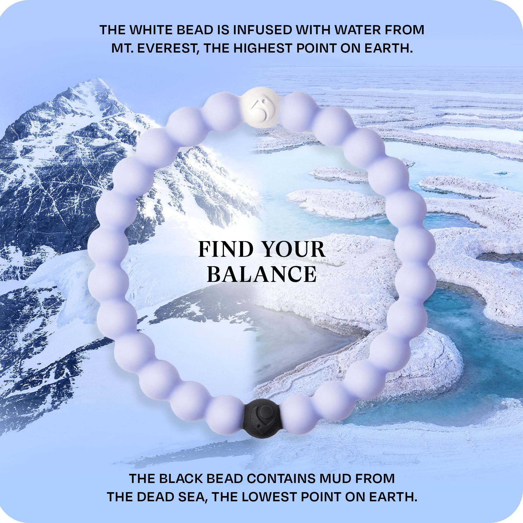 Lokai Silicone Beaded Bracelet for Diabetes Awareness - Small, 6 Inch Circumference - Jewelry Fashion Bracelet Slides-On for Comfortable Fit - Diabetes Awareness Bracelet for Men, Women & Kids