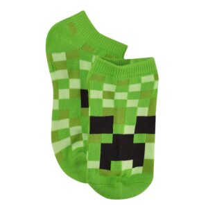 Minecraft Boys' Little Low Cut Socks, 6 Pair Pack, Multi, Small