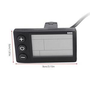 Yinhing Ebike Controller, Motor Controller, Waterproof LCD Display Panel Electric Scooter Brushless Controller Kit (36V/48V 250W/350W)