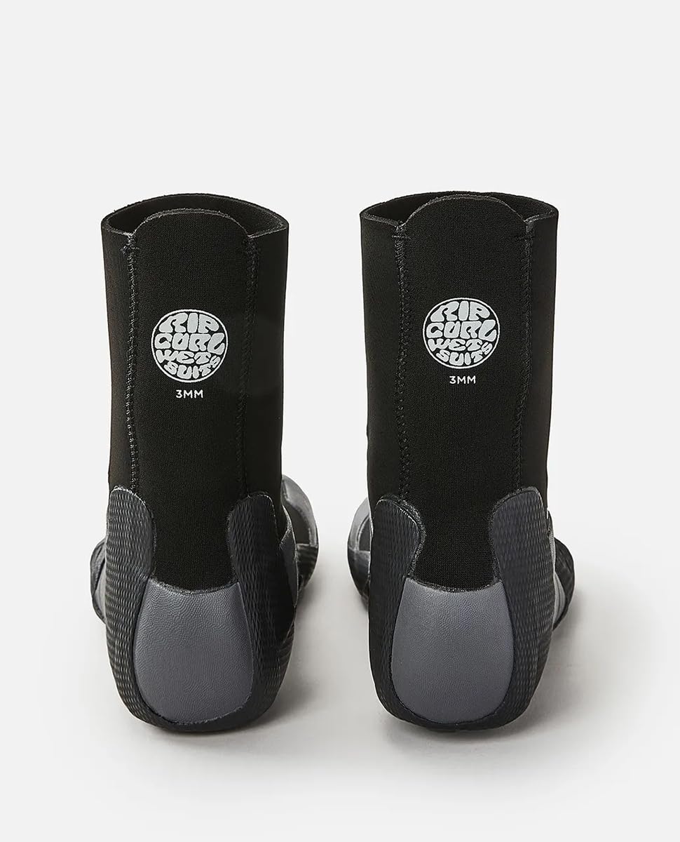 Rip Curl Dawn Patrol 3mm Round Toe Neoprene Wetsuit Boots Shoes - Black - Unisex - Easy Slide on System - SOS - Sensitive