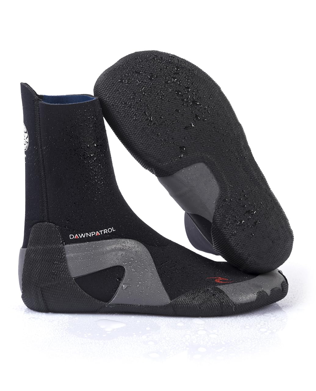 Rip Curl Dawn Patrol 3mm Round Toe Neoprene Wetsuit Boots Shoes - Black - Unisex - Easy Slide on System - SOS - Sensitive