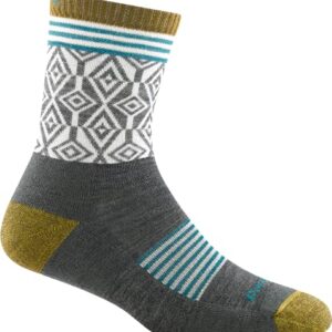 Darn Tough Women's Sobo Micro Crew Lightweight Hiking Sock (Style 1977) - Gray, Small