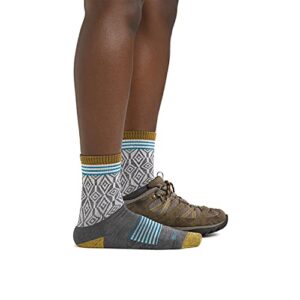 Darn Tough Women's Sobo Micro Crew Lightweight Hiking Sock (Style 1977) - Gray, Small