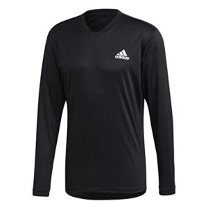 adidas uv protect ls, black/white/white, small