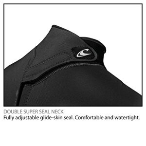 O'NEILL HEAT 3/2MM BACK ZIP FULL WETSUIT, Black/Black, Medium