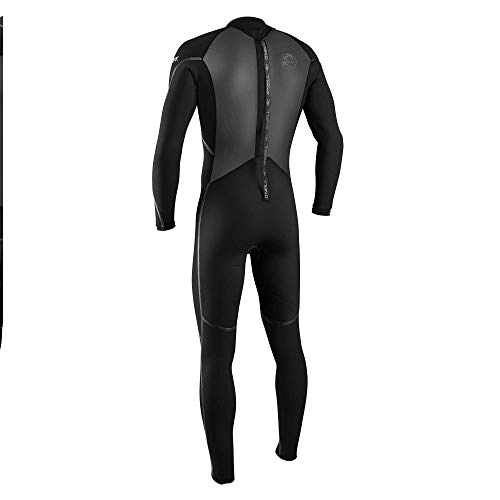 O'NEILL HEAT 3/2MM BACK ZIP FULL WETSUIT, Black/Black, Medium